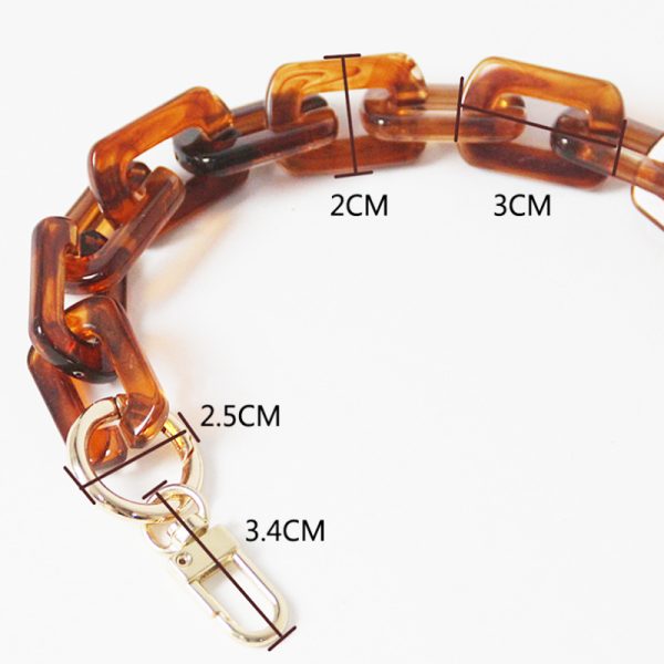 Acrylic Chain Strap With U Lobster Clasps For Women's Bag - 31 Inches ...