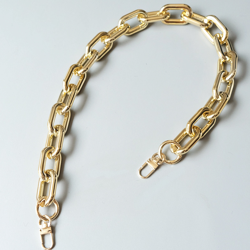 Gold Acrylic Chain With U Lobster Clasp For Women's Bag - 23 Inches ...